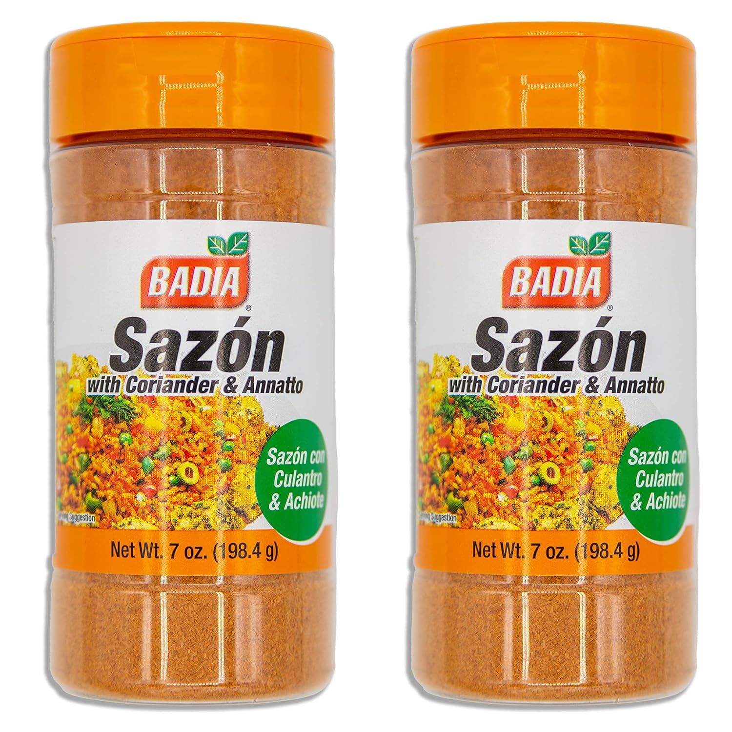 2 PACK Sazon With Coriander Annatto Bundle - INCLUDES 2 7-Ounce Jars of ...