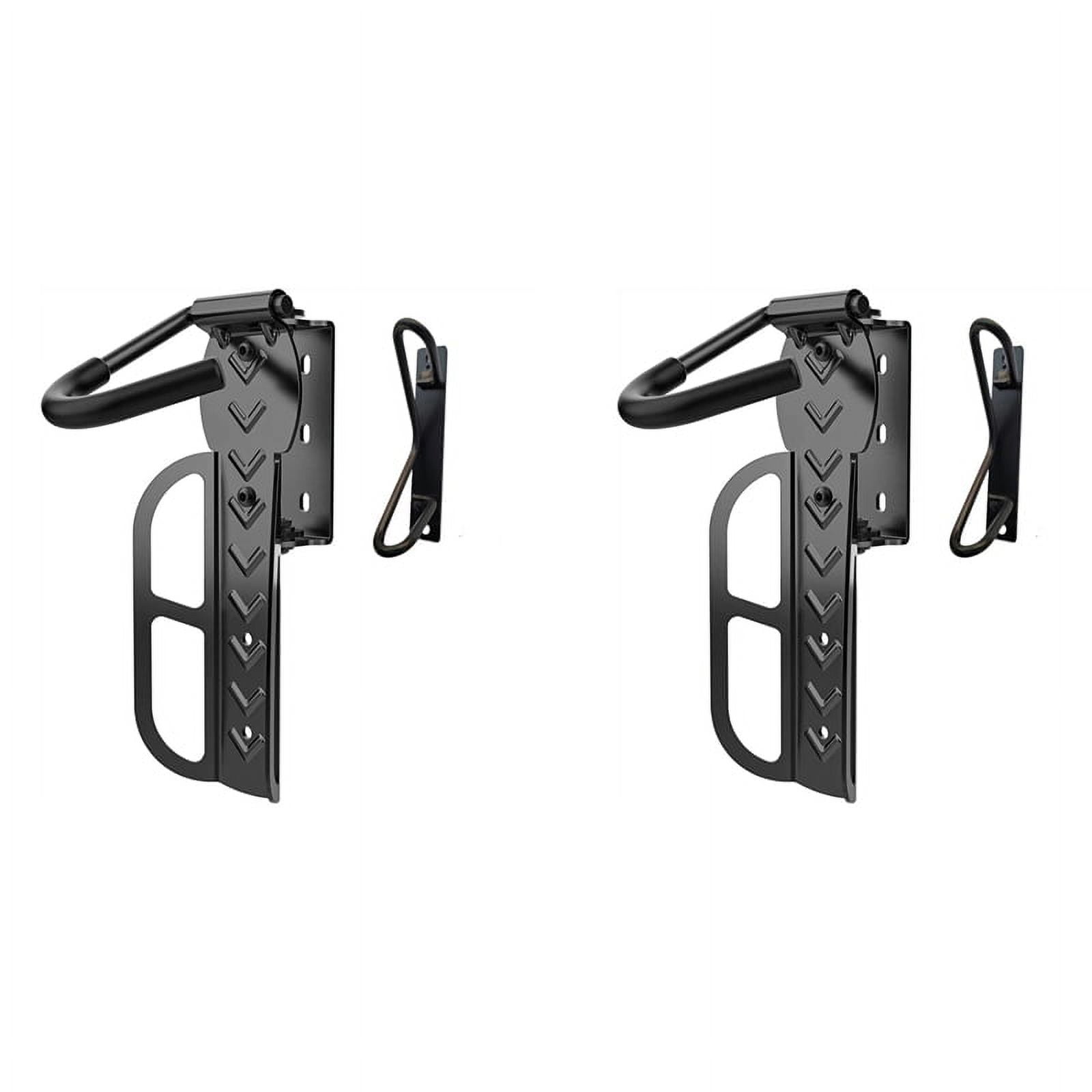 2 PACK Swivel Bike Rack Garage Wall Mount Hangers for Bicycle Storage ...