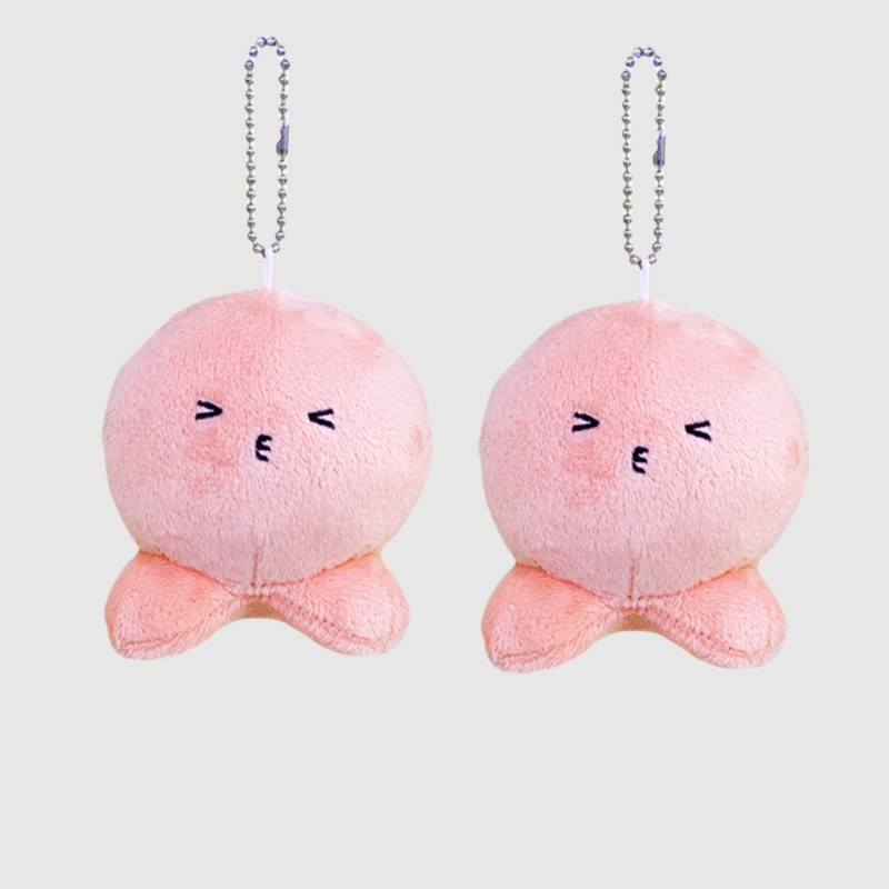 2 PACK Takopi's Original Sin Cute Pink Plush Keychain – 7.9" Super Soft ...