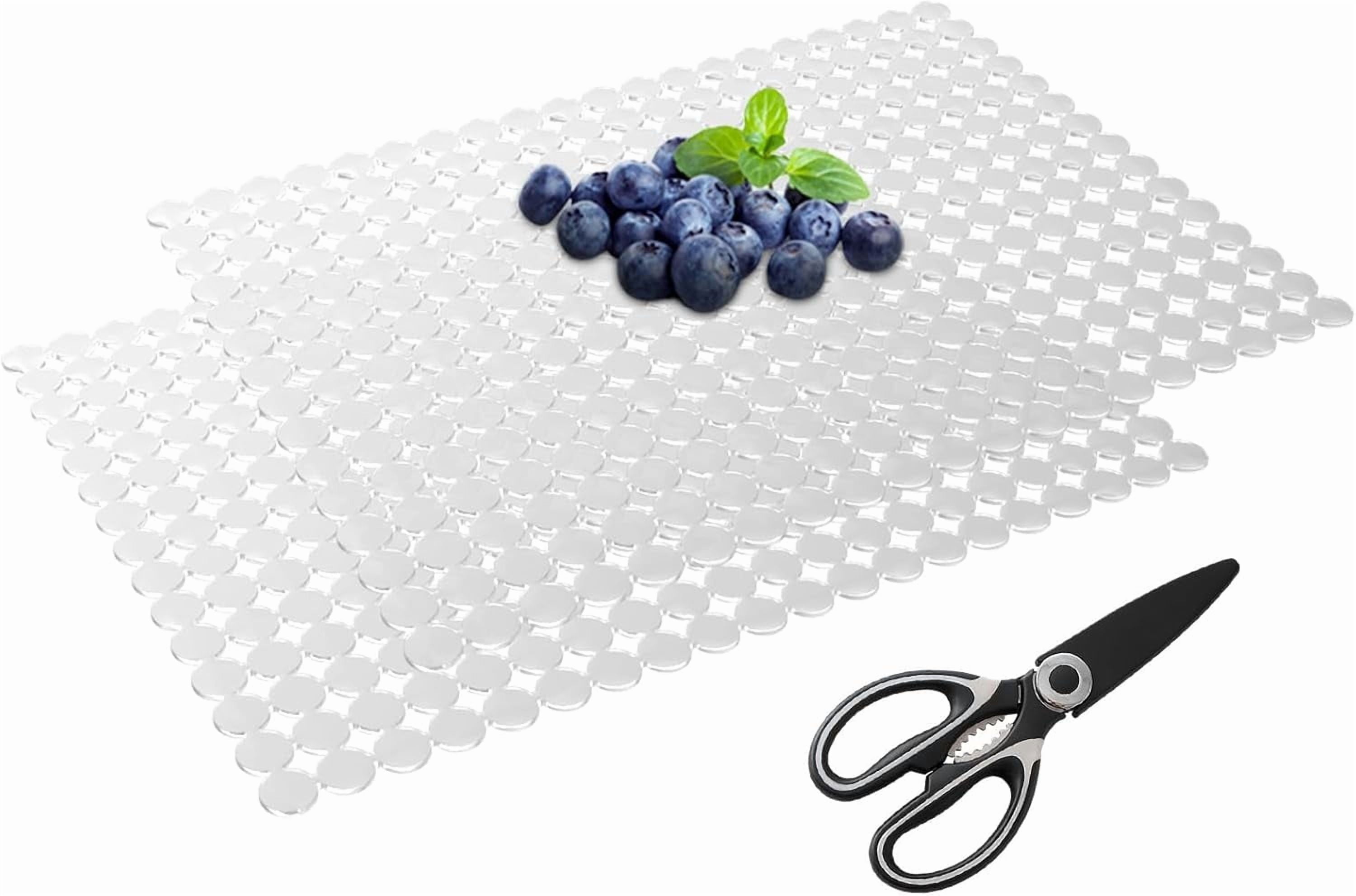 TeamSky Textured Pebble Sink Mat Protector, Adjustable Transparent PVC ...