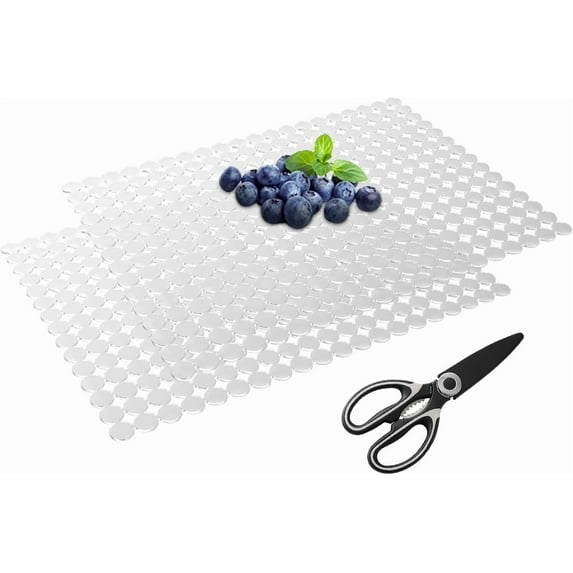 TeamSky Textured Pebble Sink Mat Protector, Adjustable Transparent PVC ...