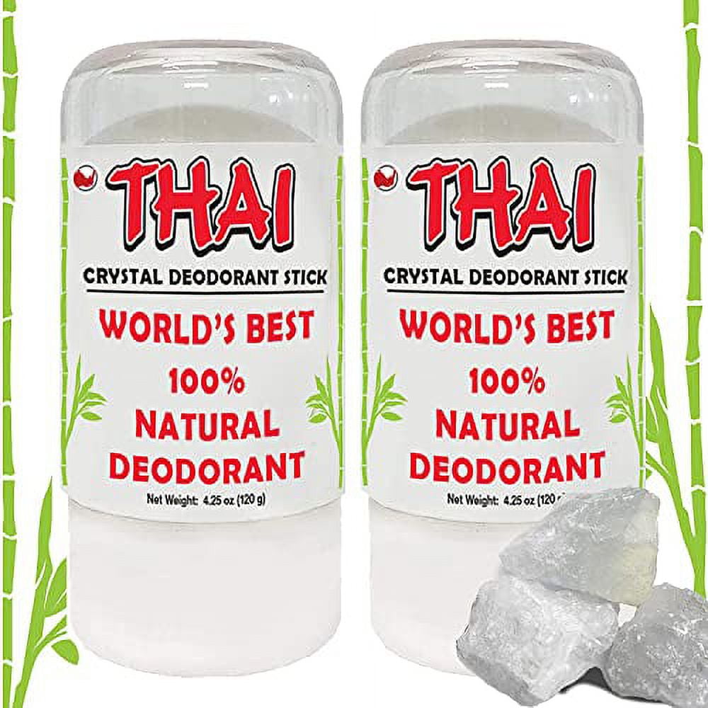 2-PACK Thai Crystal Deodorant .. Salt Stone - Clinically .. Tested ...