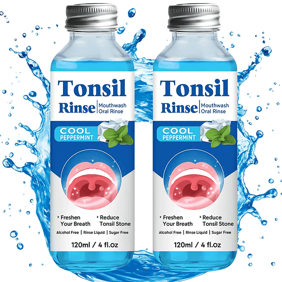 2-PACK Tonsil Stone Mouthwash, Tonsil Stone Remover, Oral Rinse Liquid ...