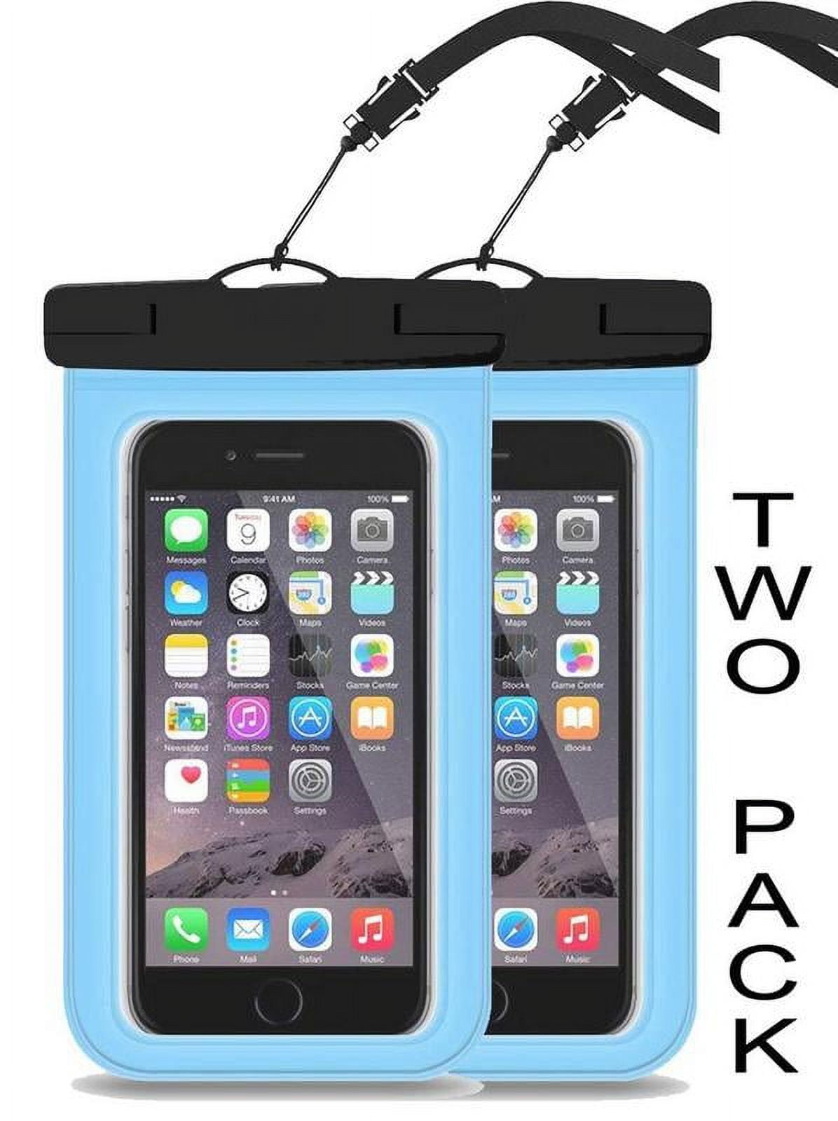 2 PACK Waterproof Phone Pouch, Large Phone Waterproof Case Underwater ...