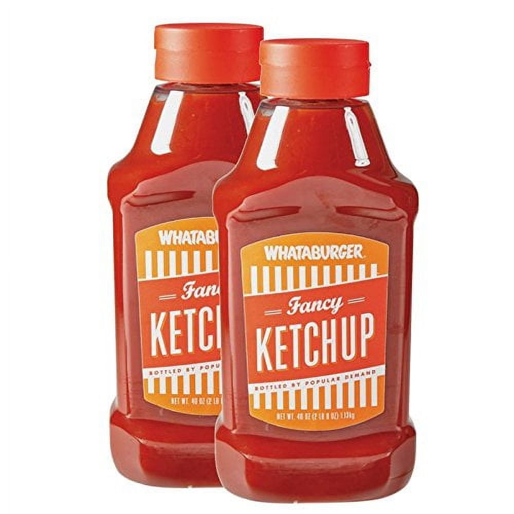 (2-PACK) Whataburger Texas Size Fancy Ketchup - 40oz Bottle - Walmart.com