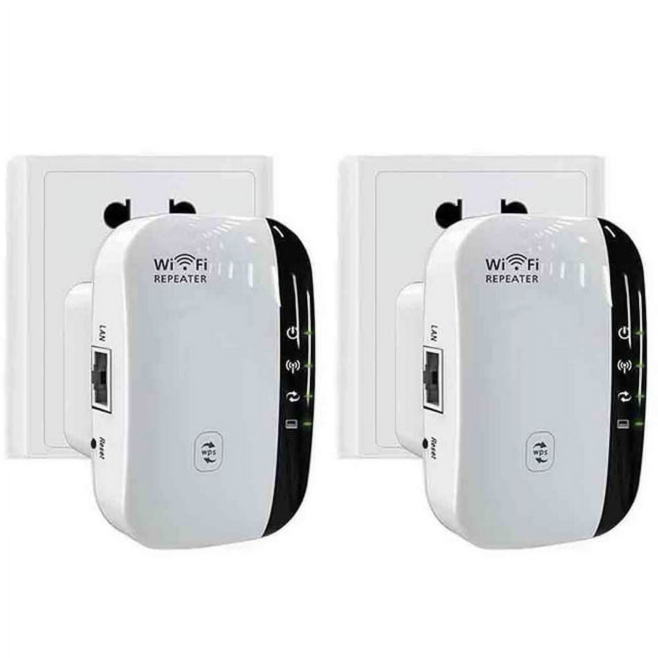 2 PACK N300 WiFi Extender - Up to 2640sq.ft, Wireless Repeater ...