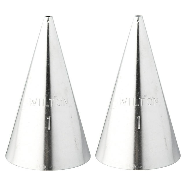2-PACK - Wilton Standard Round Piping Decorating Tip #1 - Walmart.com