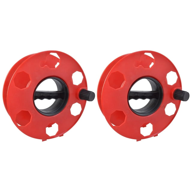 2-PACK - Woods 125 ft Heavy Duty Cord Storage Wheel with handle and ...