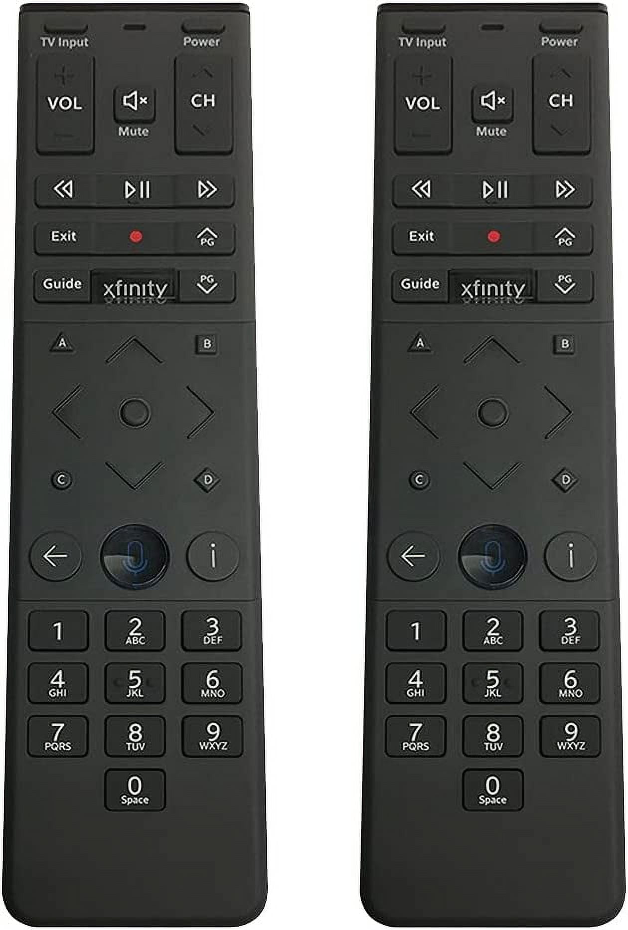 2 Pack of Xfinity Comcast XR15 Voice Control Remote for X1, Xi6, Xi5 ...