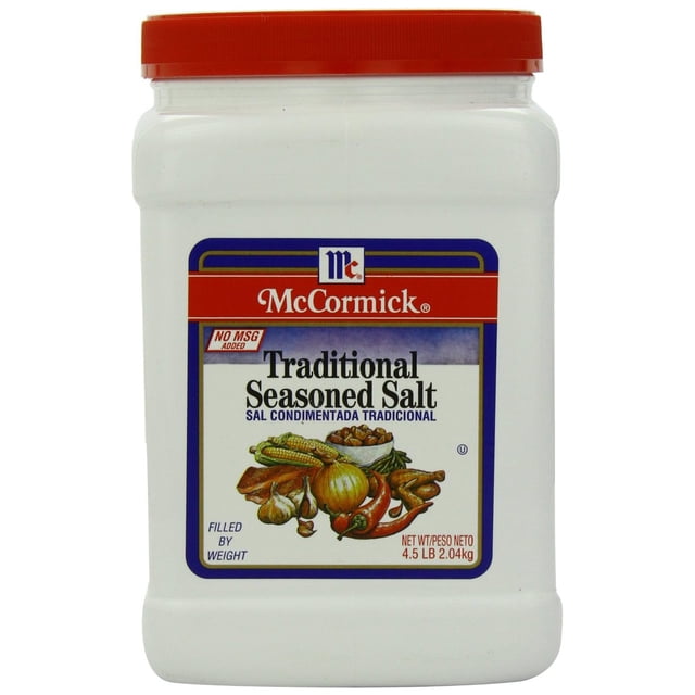 2 PACKS : Mccormick Seasoned Salt, Traditional, 4.5-Pound - Walmart.com