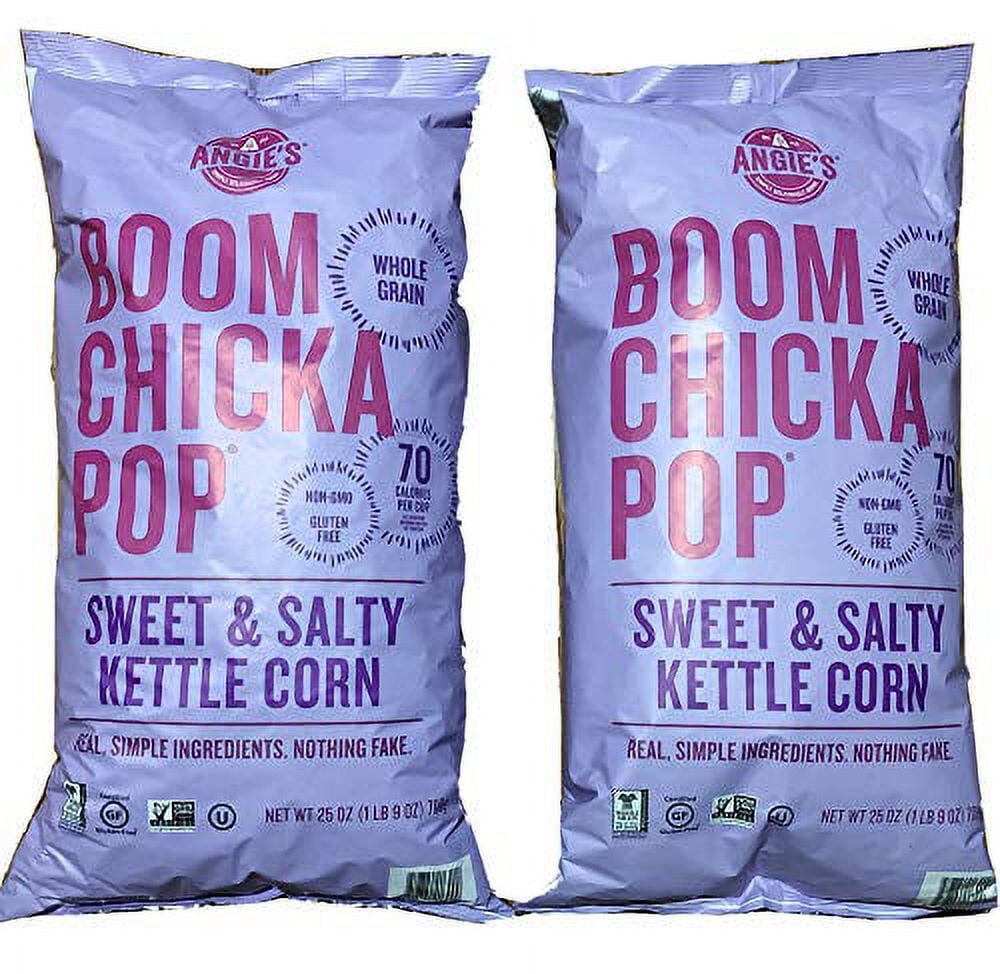 2 PACKs ANGIES BOOM CHICKA POP Sweet And Salty Kettle Corn 25oz Each ...