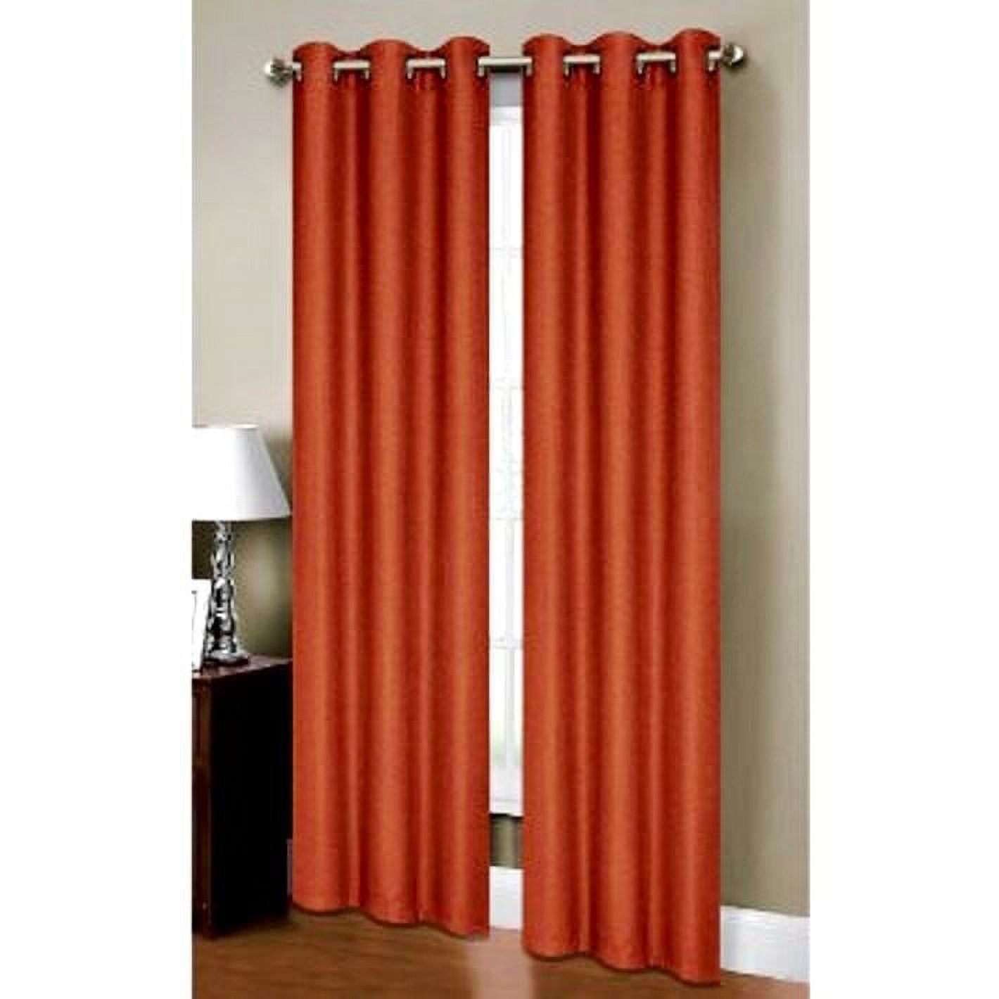 2 PANELS GROMMET FAUX SILK WINDOW CURTAINS DRAPE FOAM LINED BLACKOUT ...