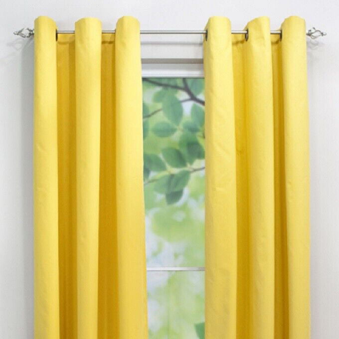 2 PANELS GROMMET FAUX SILK WINDOW CURTAINS DRAPE FOAM LINED BLACKOUT ...
