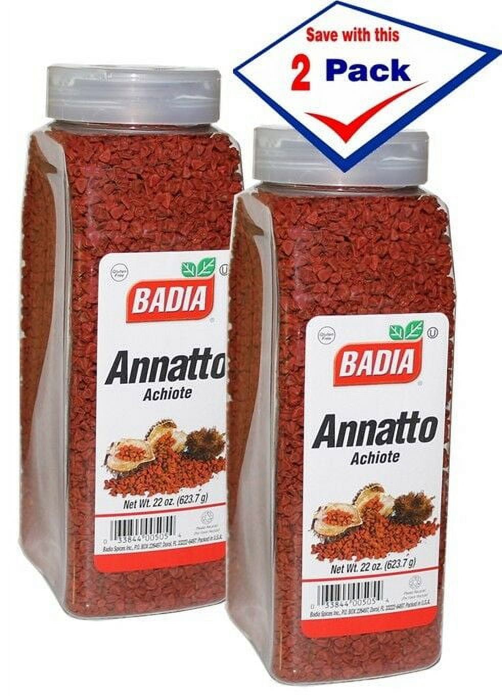 2 PAck - Badia Annatto Whole Achiote Onoto 22 oz - Walmart.com