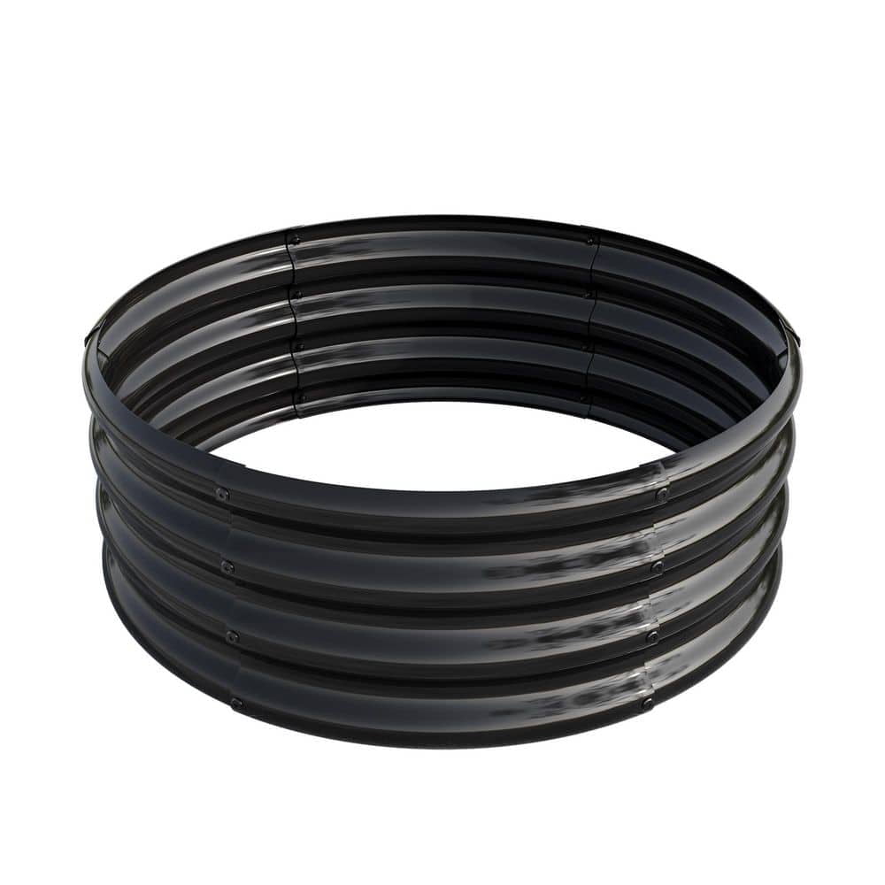 2 PC 32 in. L x 32 in. W x 11 in. H Raised Bed Metal Planter Box with ...