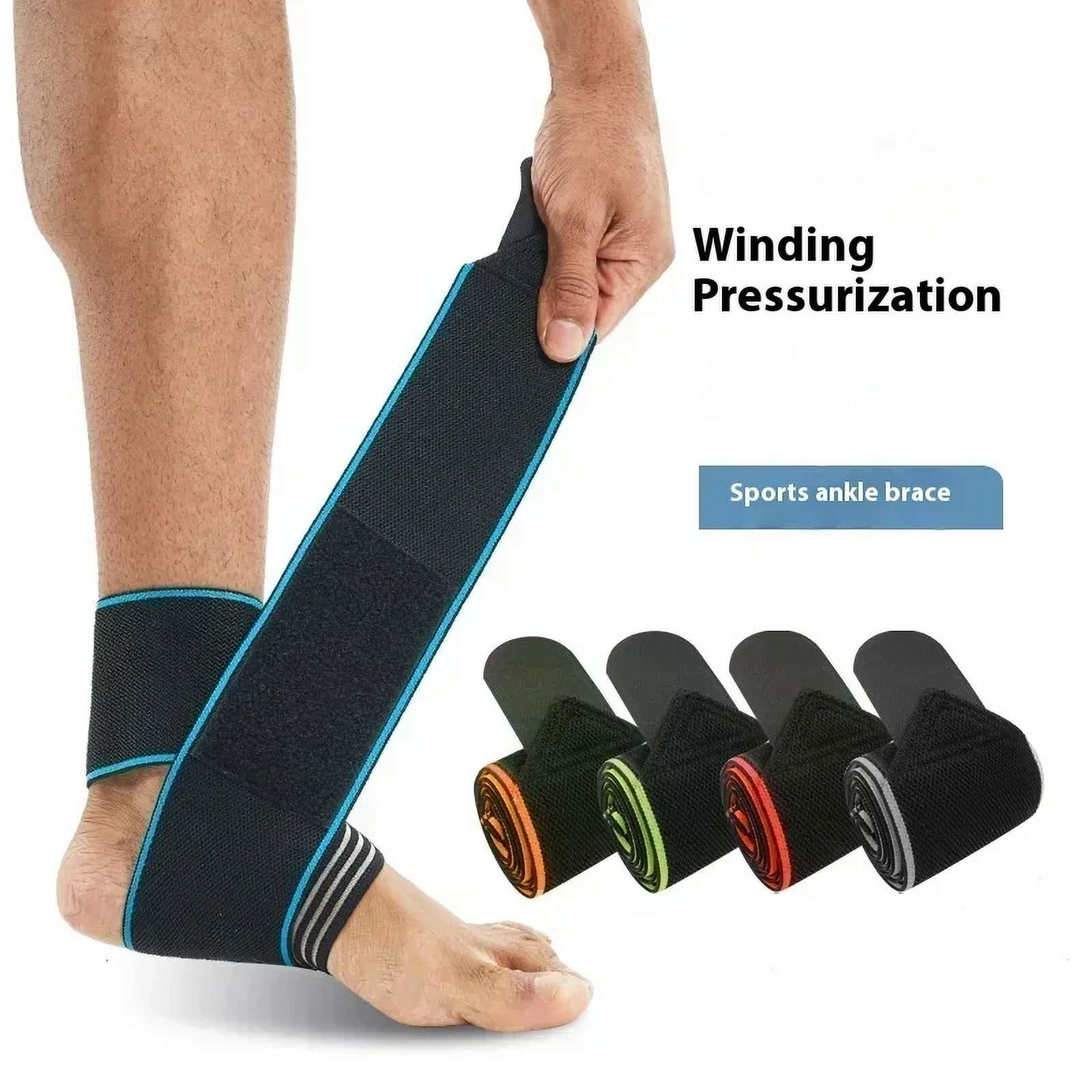 2 PC Ankle Braces Support Sport Straps Protection Safety Running Hiking ...