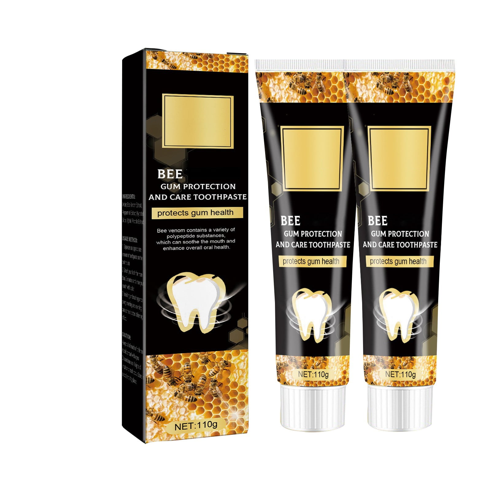 2 PC Béé Venóm Skin Treatment Cream Bee Gingival Toothpaste Deep Clean ...