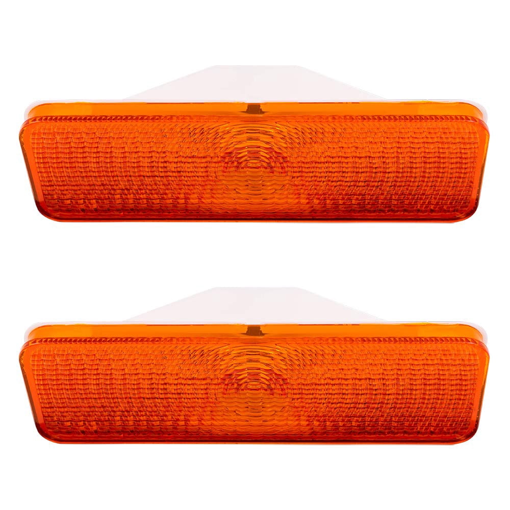 2 PC Brock Replacement Pair of Park Parking Turn Signal Marker Lights ...