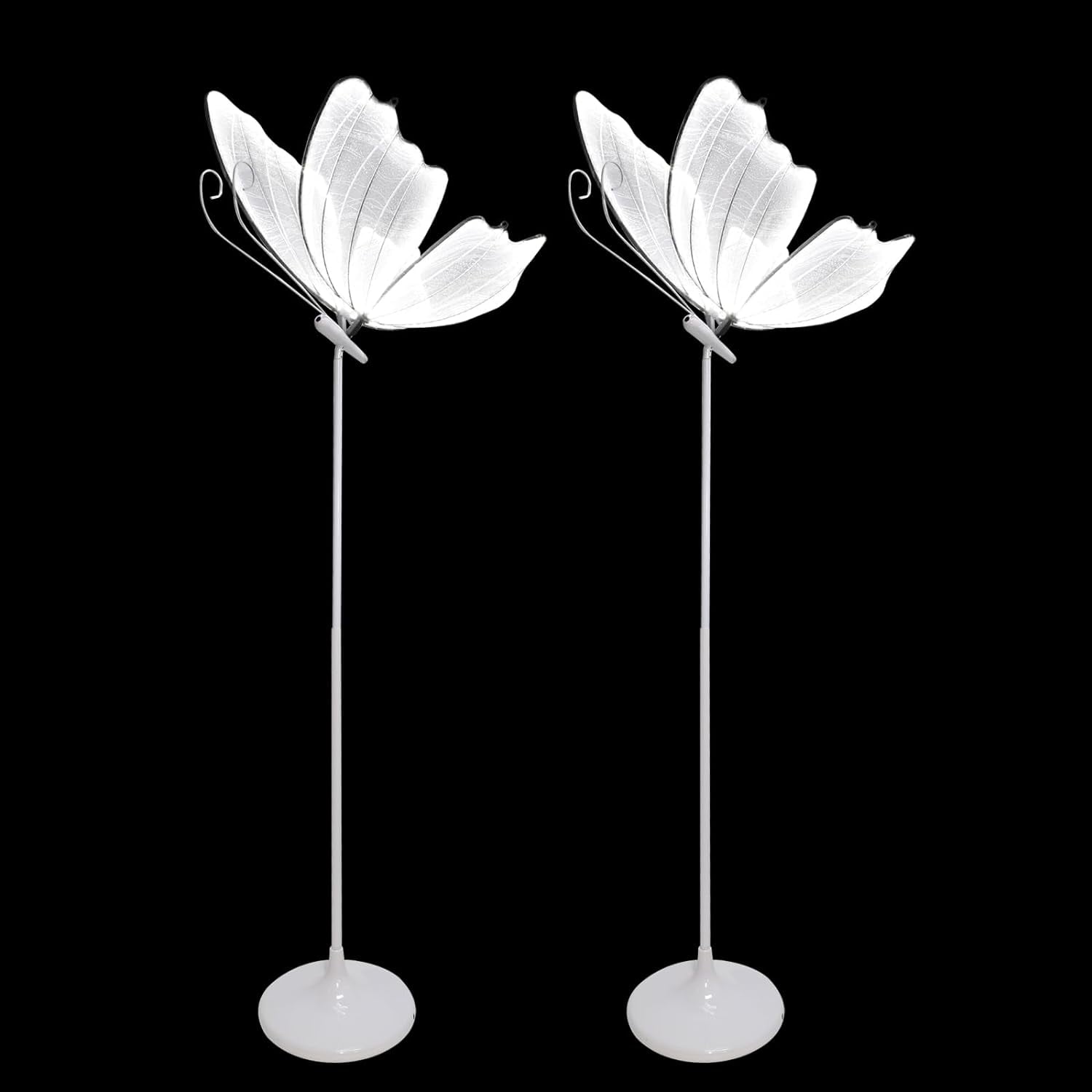 2 PC Romantic Butterfly LED Floor & Ceiling Lamp for Weddings ...