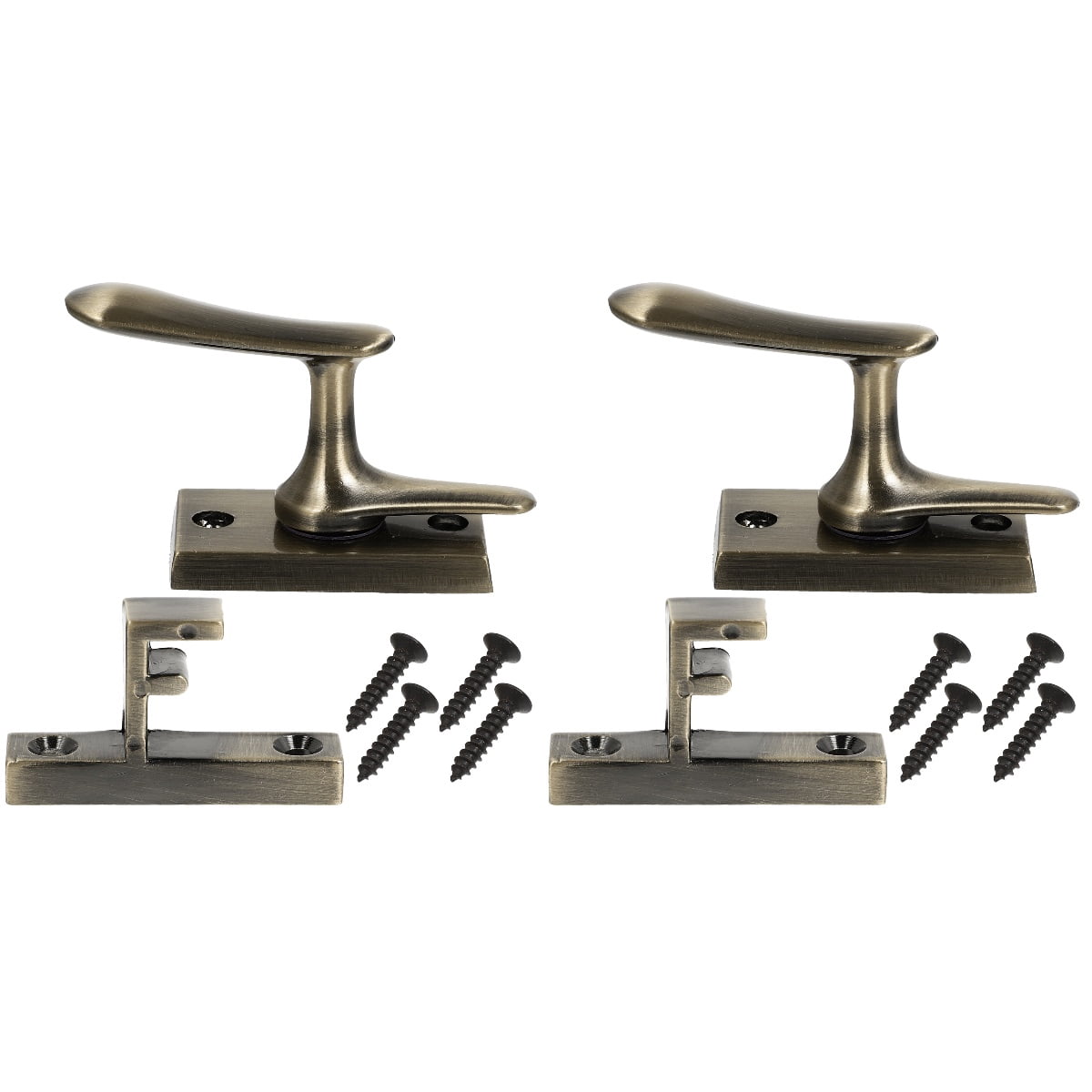 2 PC Doorknobs Interior Plug Locks Handles Chain Heavy Duty Doorlock ...