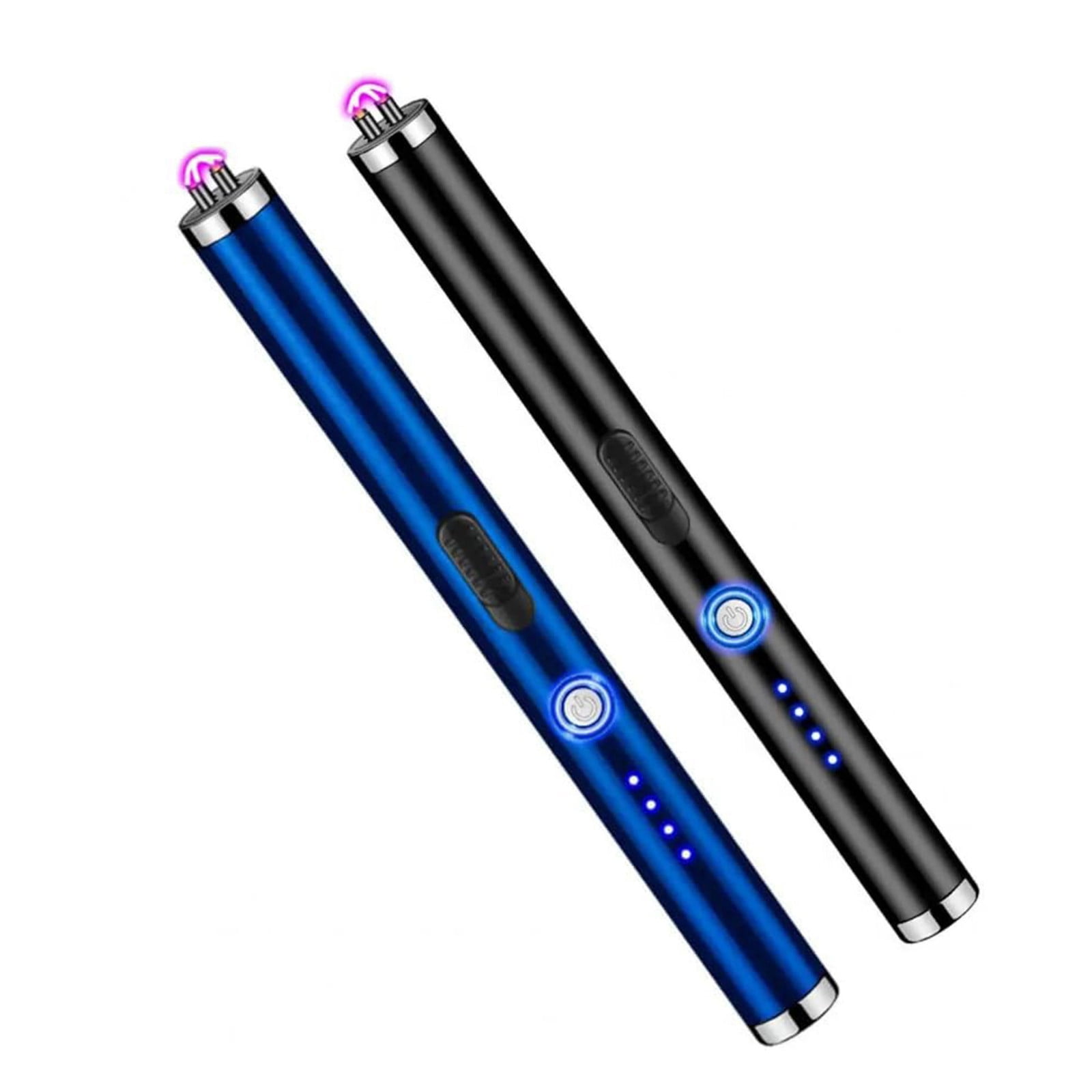 2 PC Electric Lighter,Windproof Straight Flame Lighter,Arc Lighter for ...