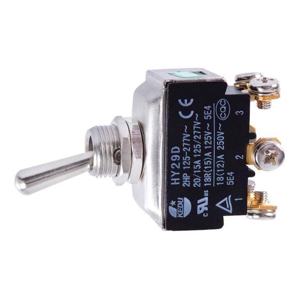 2 PC Jandorf 20 amps Double Pole Toggle Power Tool Switch Silver 1 pk ...