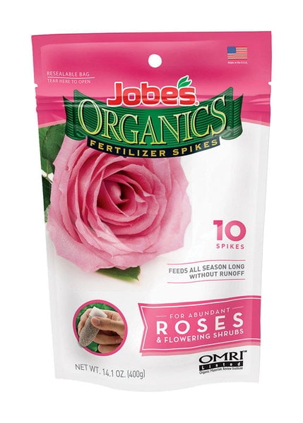 2 PC Jobe's Organics Organic Spikes Roses Root Feeder 14.1 oz - Walmart.com