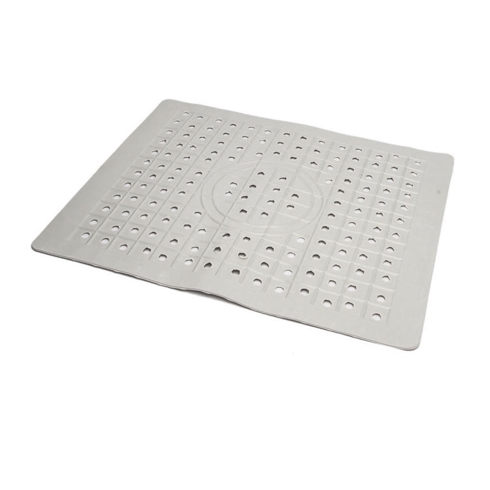 2 PC Kitchen Sink Mat Non-Slip Rubber Drain Pad Protector Food Drainer ...