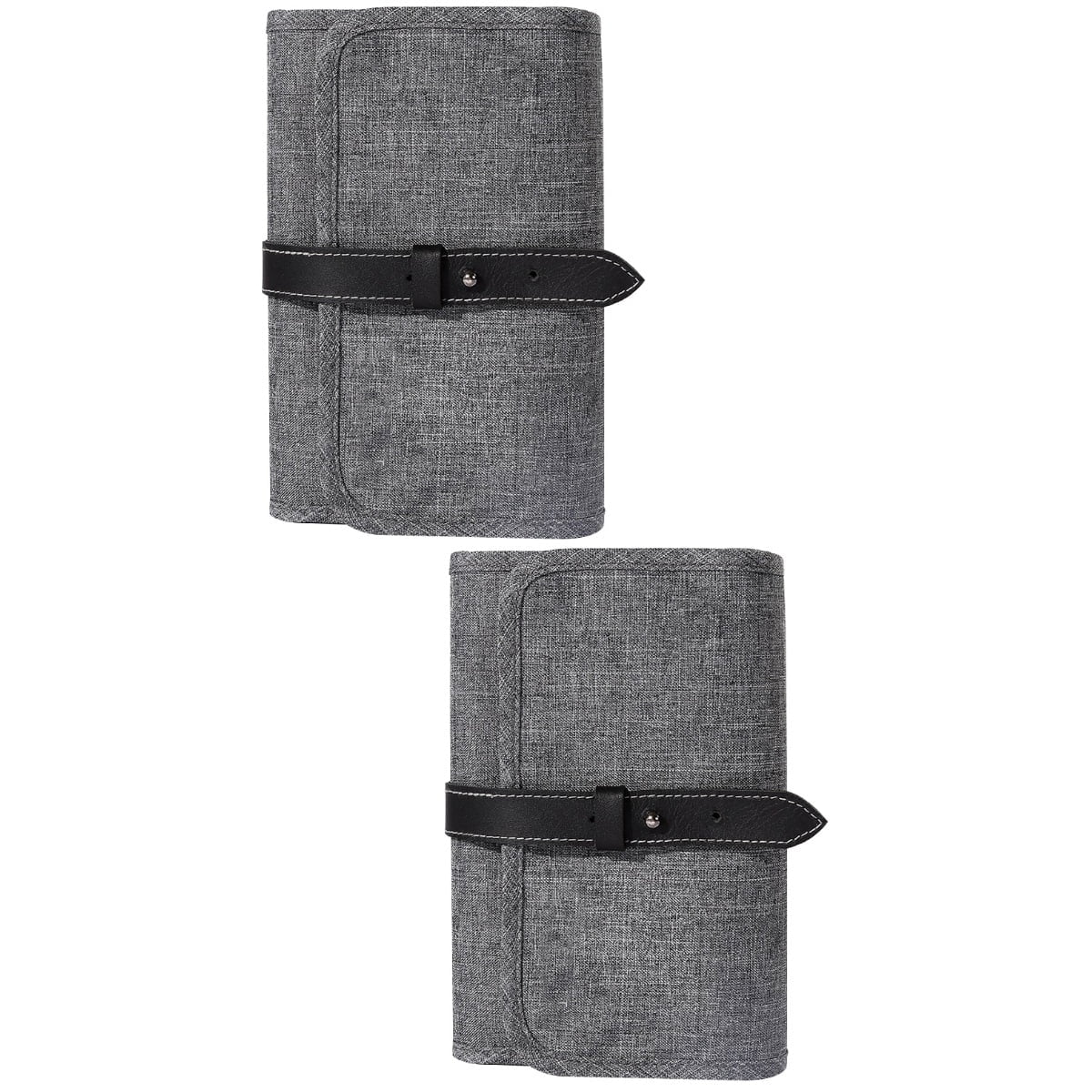 2 PC Large Capacity Bag USB Cable Storage Case Foldable Pouch Digital ...