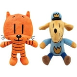 2 PC Li'l Petey&Dog Man Dog Man Plush Toy, Cute Plush Doll, Easter ...