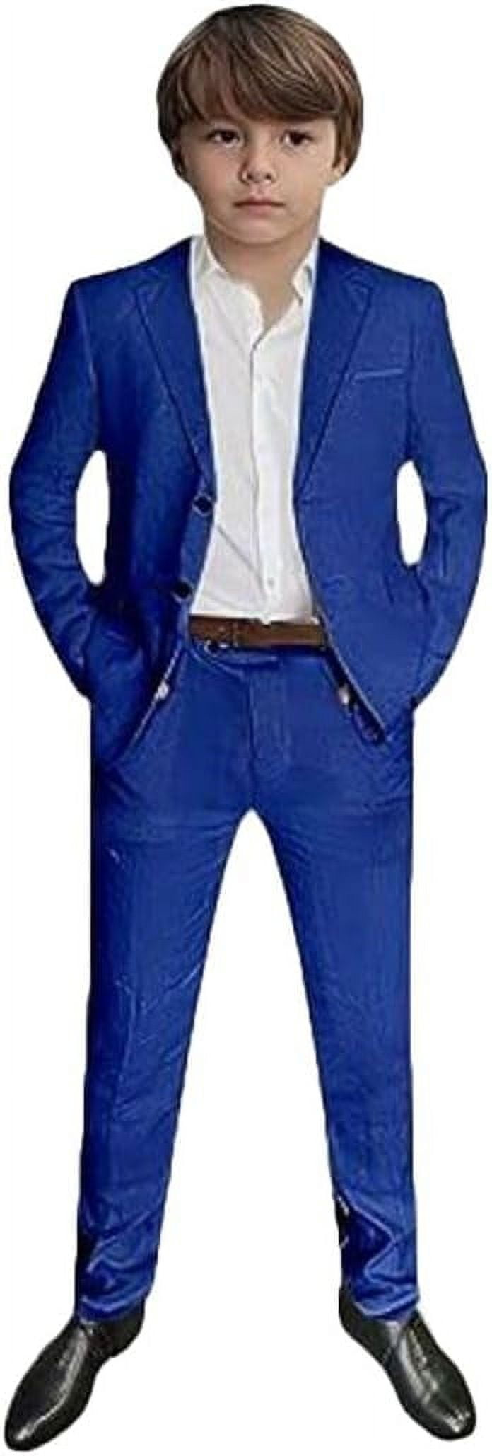 2 PC Linen Boys Tuxedos Suit for Wedding Two Buttons Jacket Pants Set Boys Formal Suit Boys ...