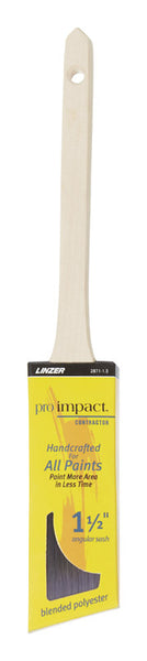 2 PC Linzer Pro Edge 1-1/2 in. Thin Angle Contractor Paint Brush ...