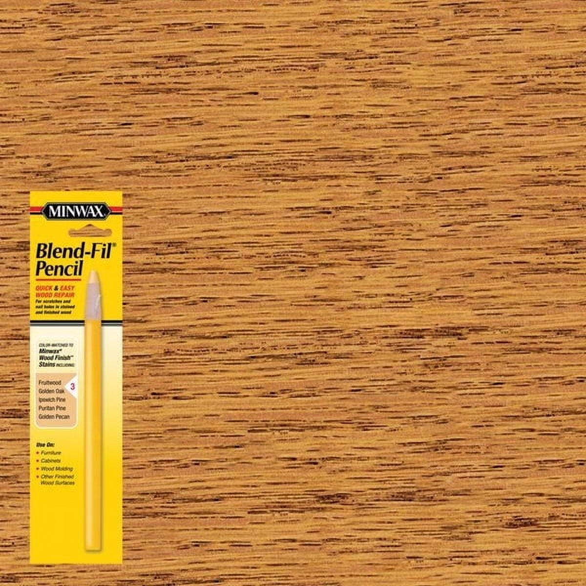 2 PC Minwax Blend-Fil No.3 Fruitwood, Golden Oak Wood Pencil 0.8 oz ...