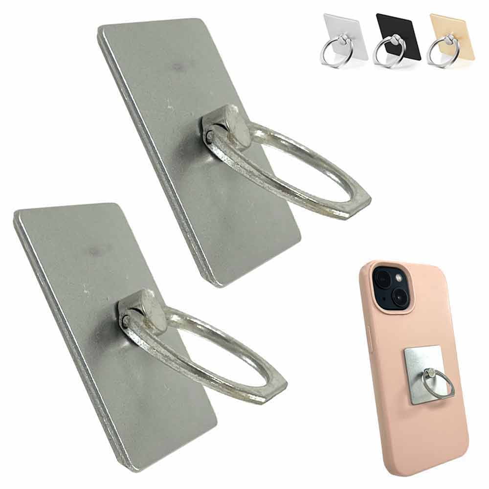2 PC Phone Ring Grips Holder with Kickstand, 360 Rotation, 180 Flip ...