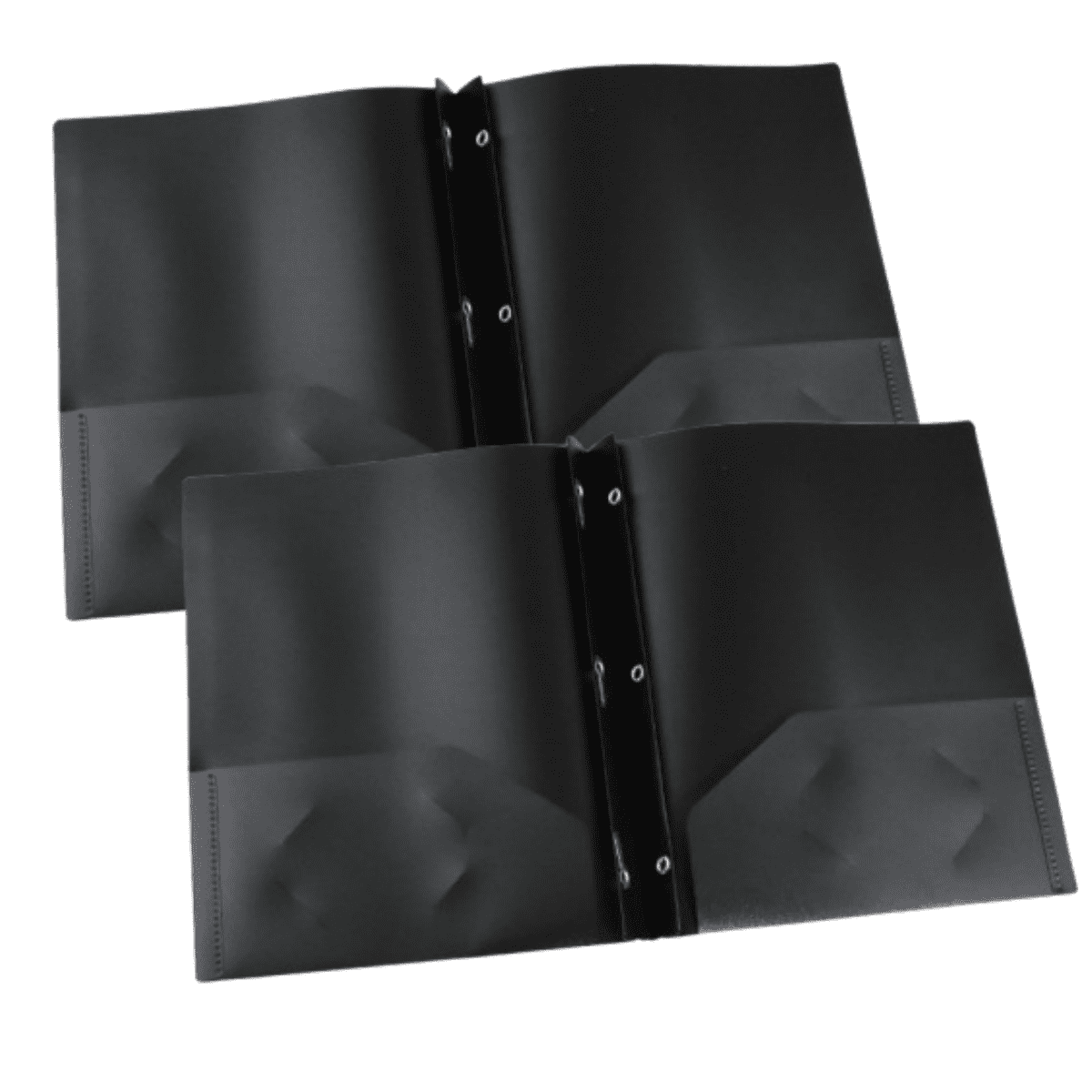 2 PC Plastic Folders with Pockets, 7 Color Heavy Duty Two Pocket Folder ...