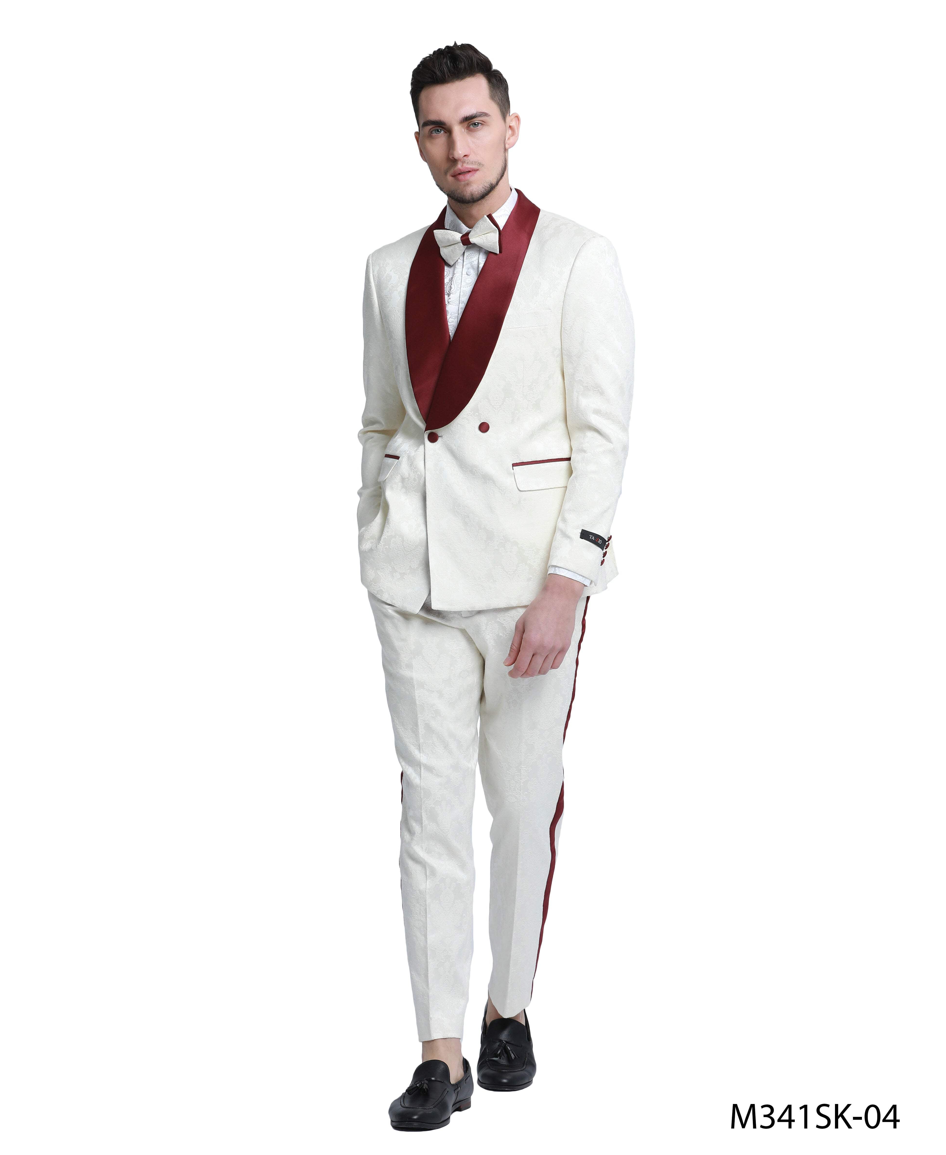 2 PC Satin Shawl Collar Suit - Walmart.com
