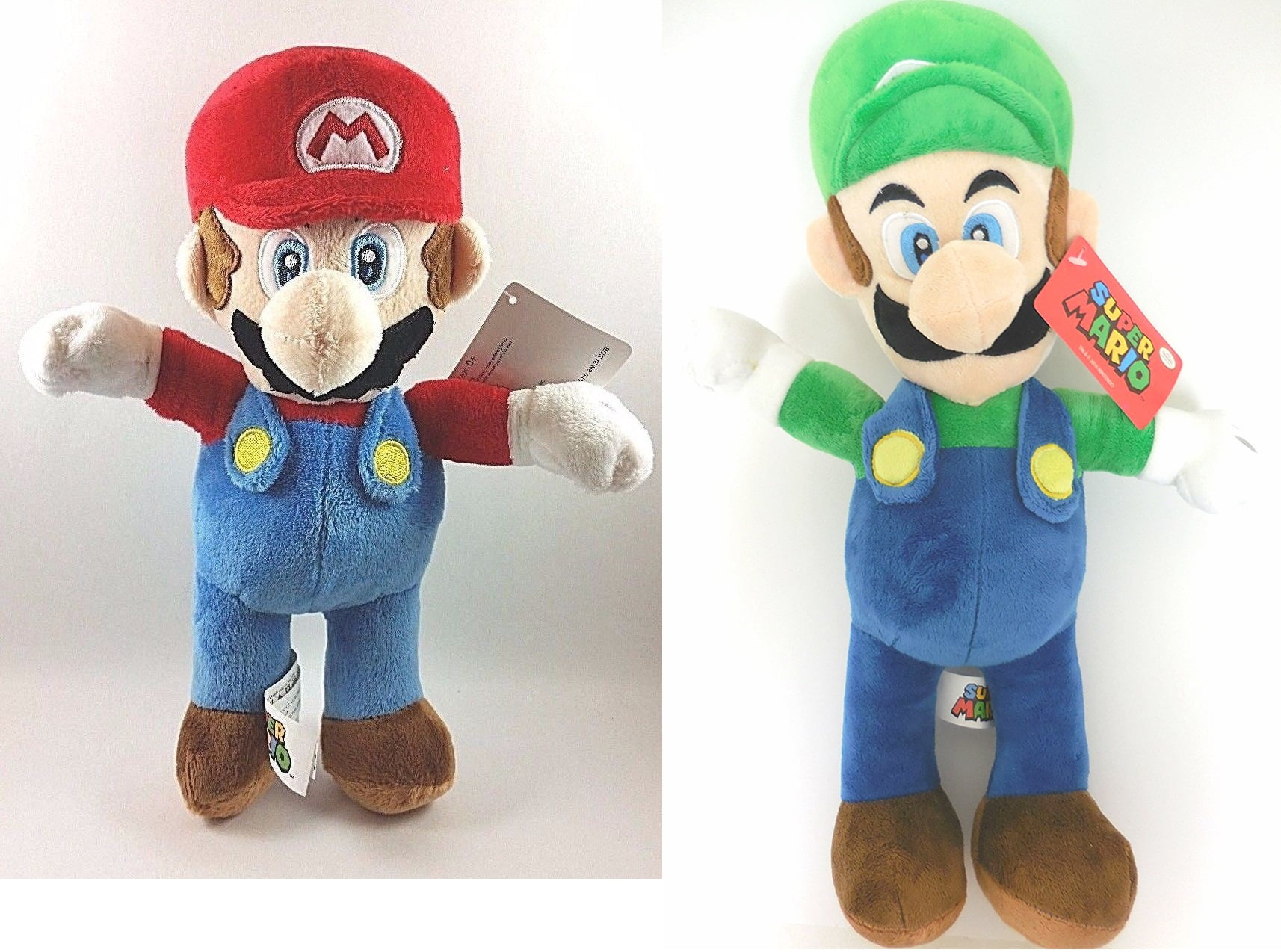 2 PC Set 12" Nintendo Official Super Mario Luigi Plush Stuff Toy ...