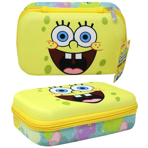Bioworld SpongeBob Molded Pencil Case, 2 Count Pack - Walmart.com