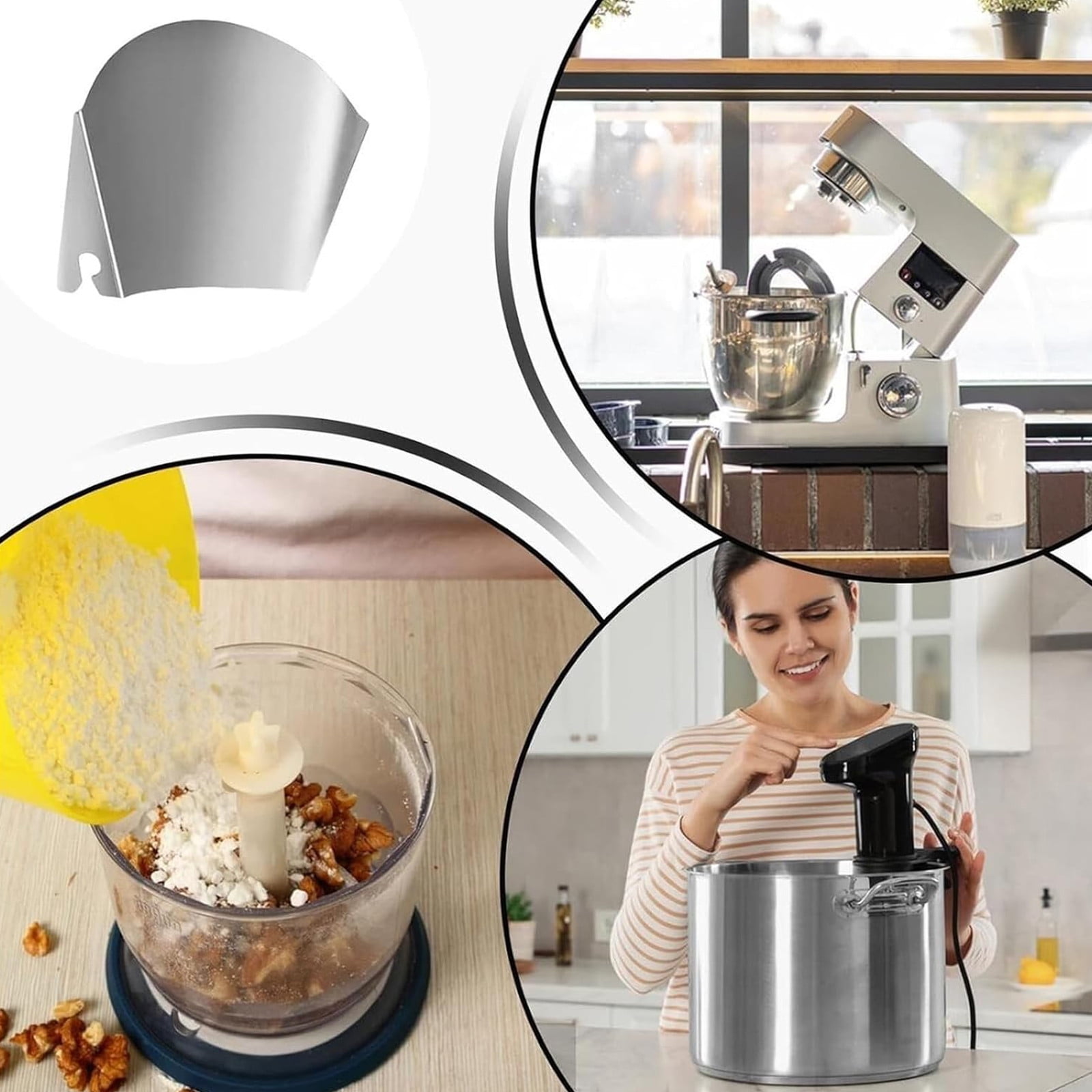 2 PC Stainless Steel Pouring Shield, Stainless Steel Pouring Shield ...