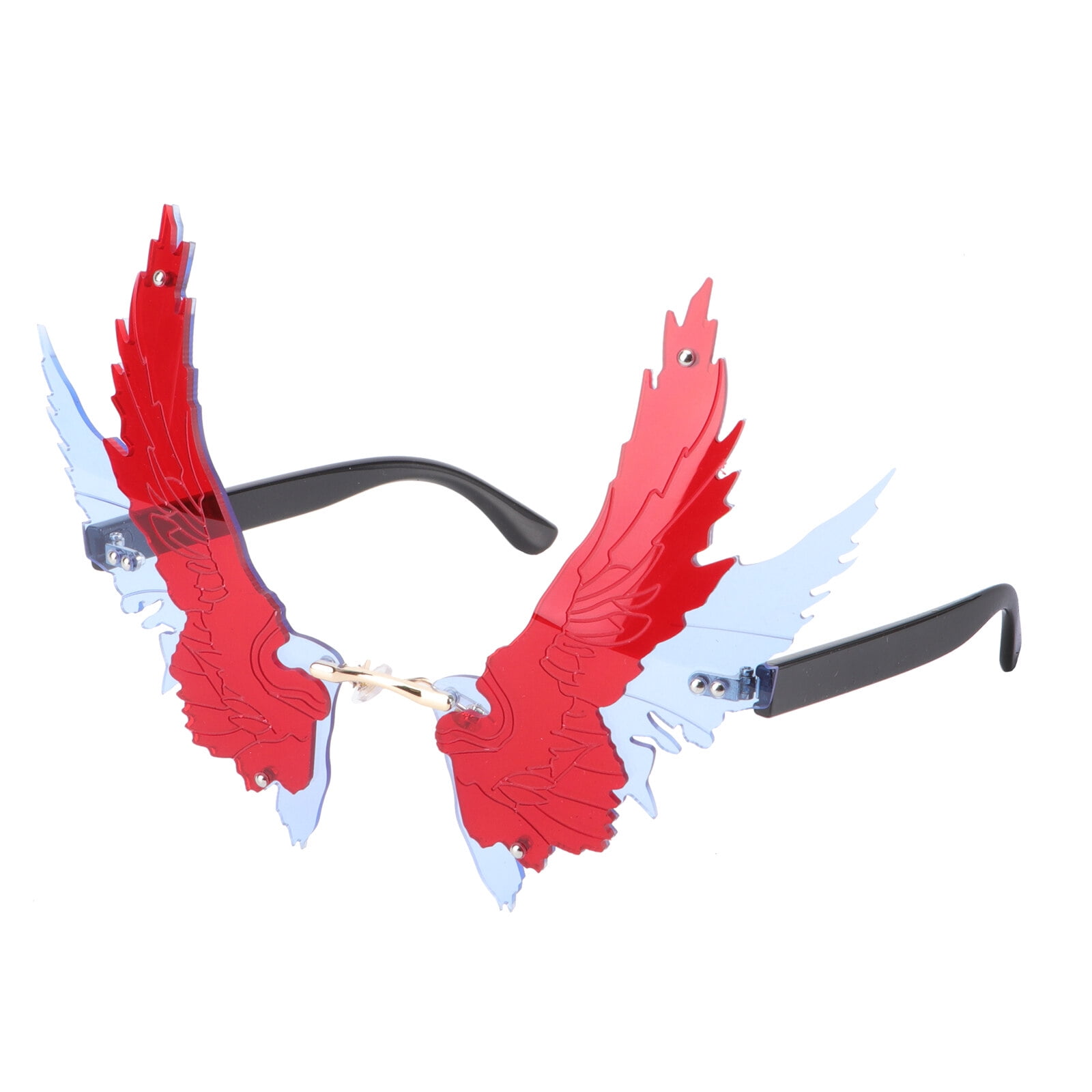 2 Pc Sun Glasses Decor Circle Sunglasses Party Creative Props Personality Red Men And Women