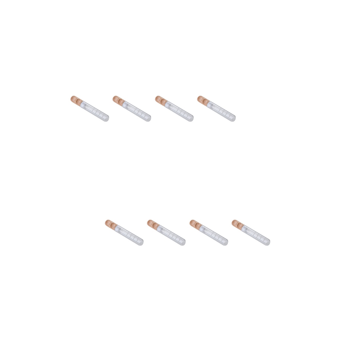 2 PC Test Tube Tea Maker Strainer Glass Teapot Leak Bottle Wooden ...