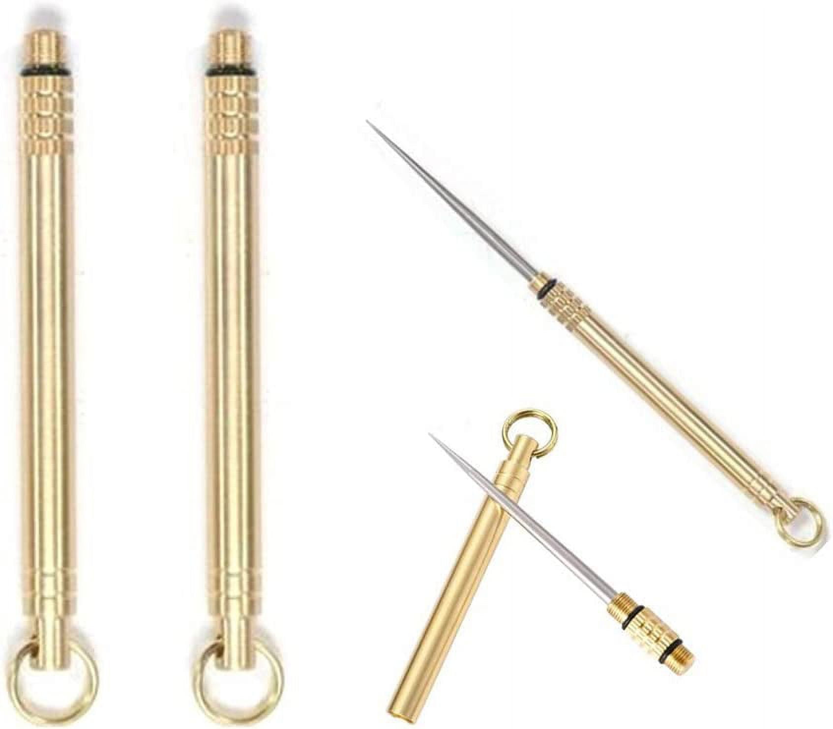 2 PC Titanium Alloy Toothpick With Protective Case Holder Pocket ...