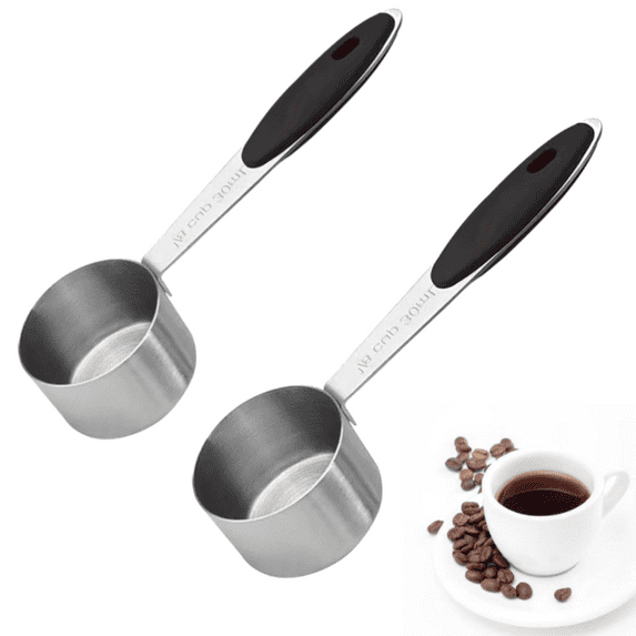 2 PCS 1/8 Cup Stainless Steel Measuring Scoops Coffee Measuring Scoop ...