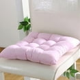 2 PCS 16 inch Square Chair Pad with Ties Soft Thick Solid Seat Mat ...