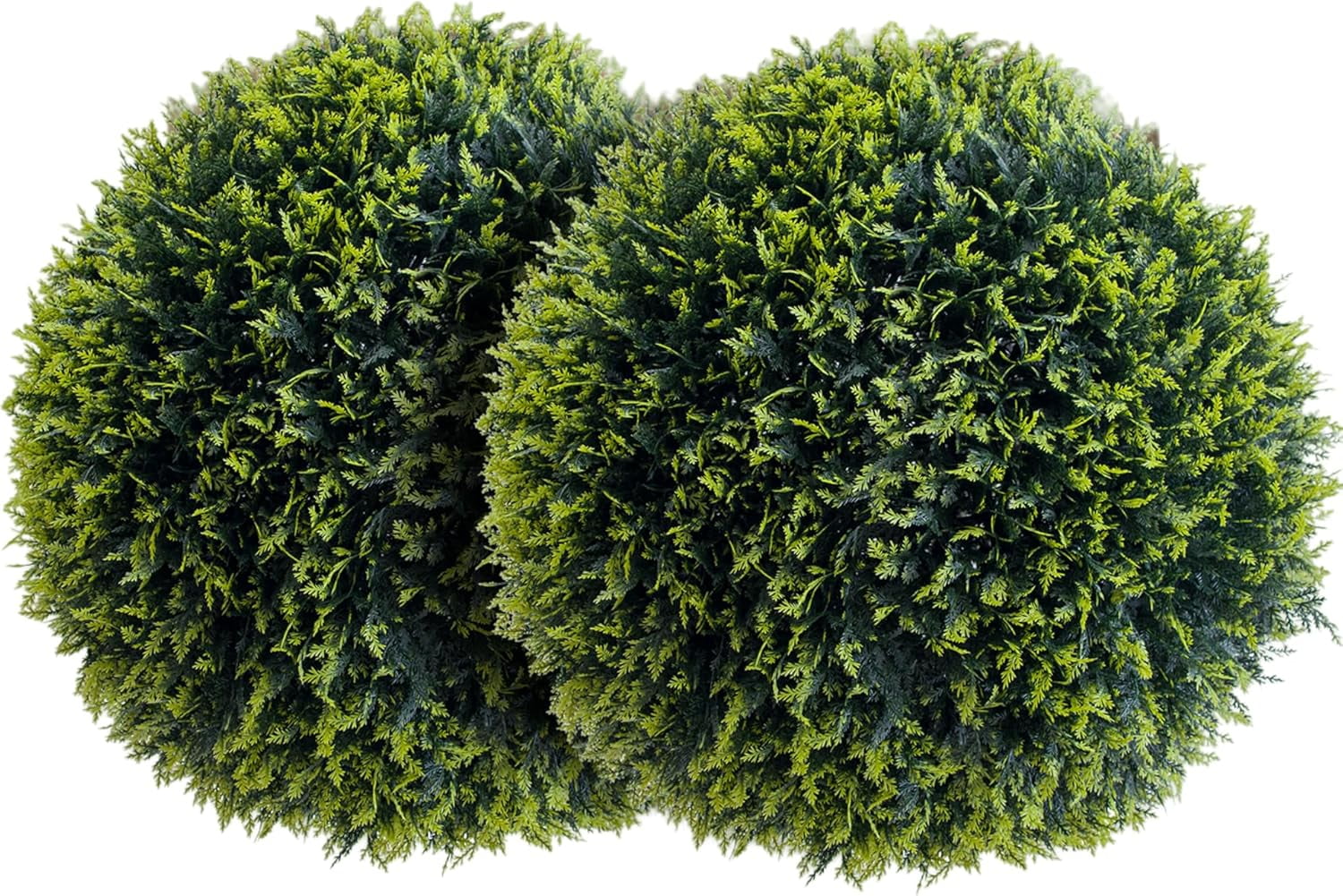 2 PCS 17.3 inch Artificial Plant Topiary Ball,Faux Eucalyptus ...