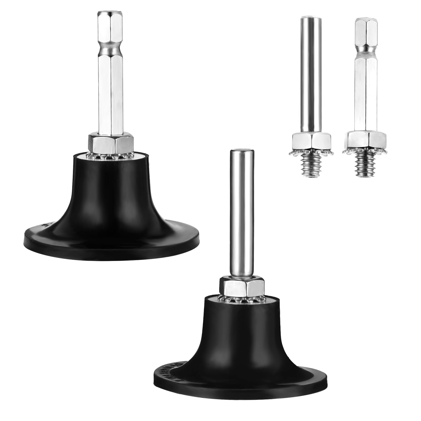 2 PCS 2 Inch Roll Lock Quickly Change Discs Set with 4 Pack 1/4" Shanks ...