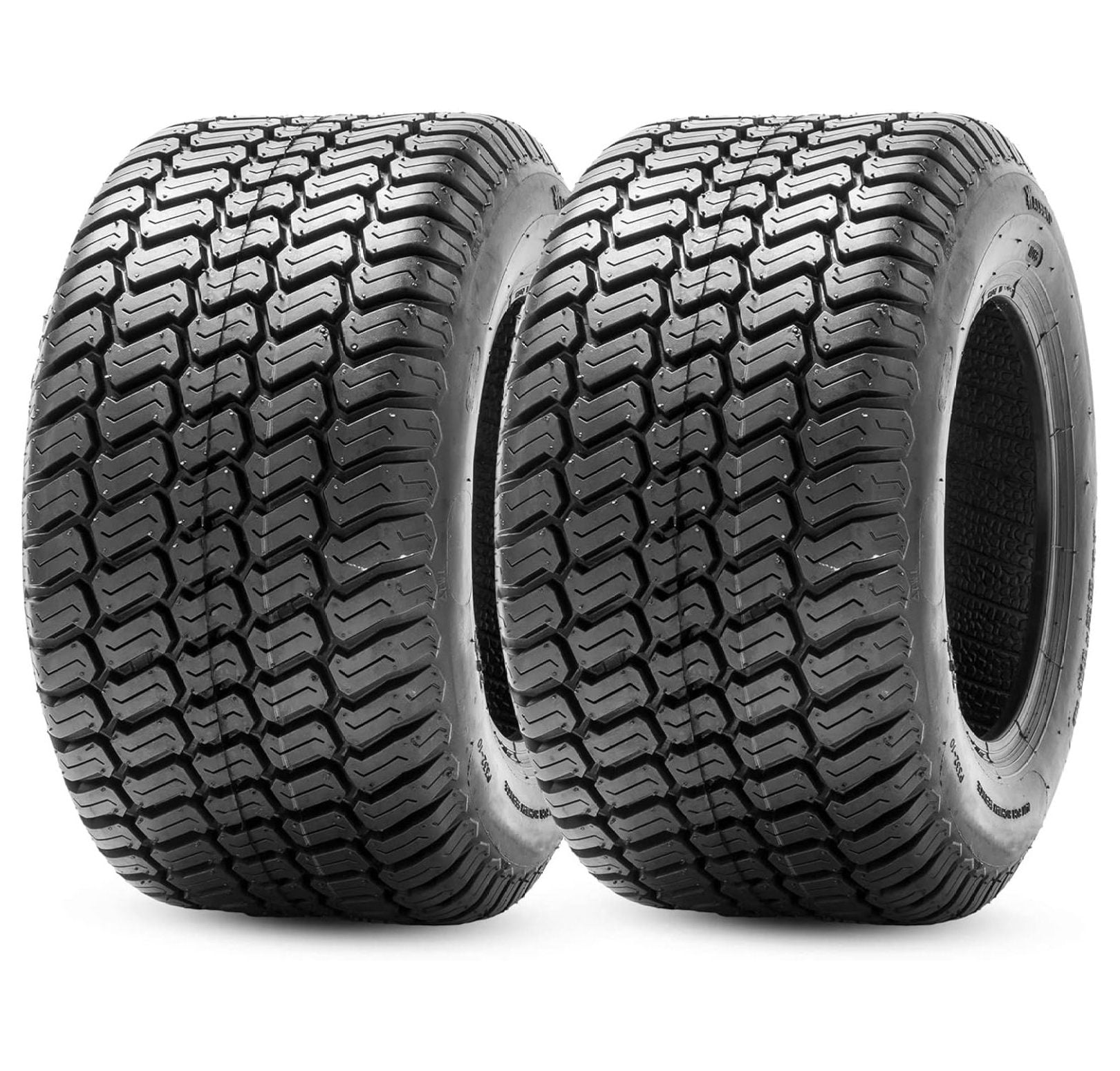 2 PCS 24x12.00-12 Lawn Mower Tires 4PR Turf Saver Lawn & Garden Tires for Garden Tractor Riding ...