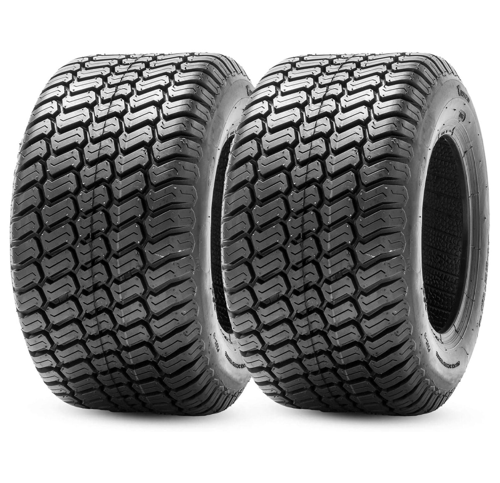 2 PCS 24x12.00-12 Lawn Mower Tires 4PR Turf Saver Lawn & Garden Tires for Garden Tractor Riding ...