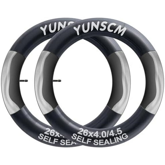 2-PCS 26" Self Sealing E-Bike Tubes 26 x 4.0 26x4.50 AV32mm Schrader Valve Super Automatic ...