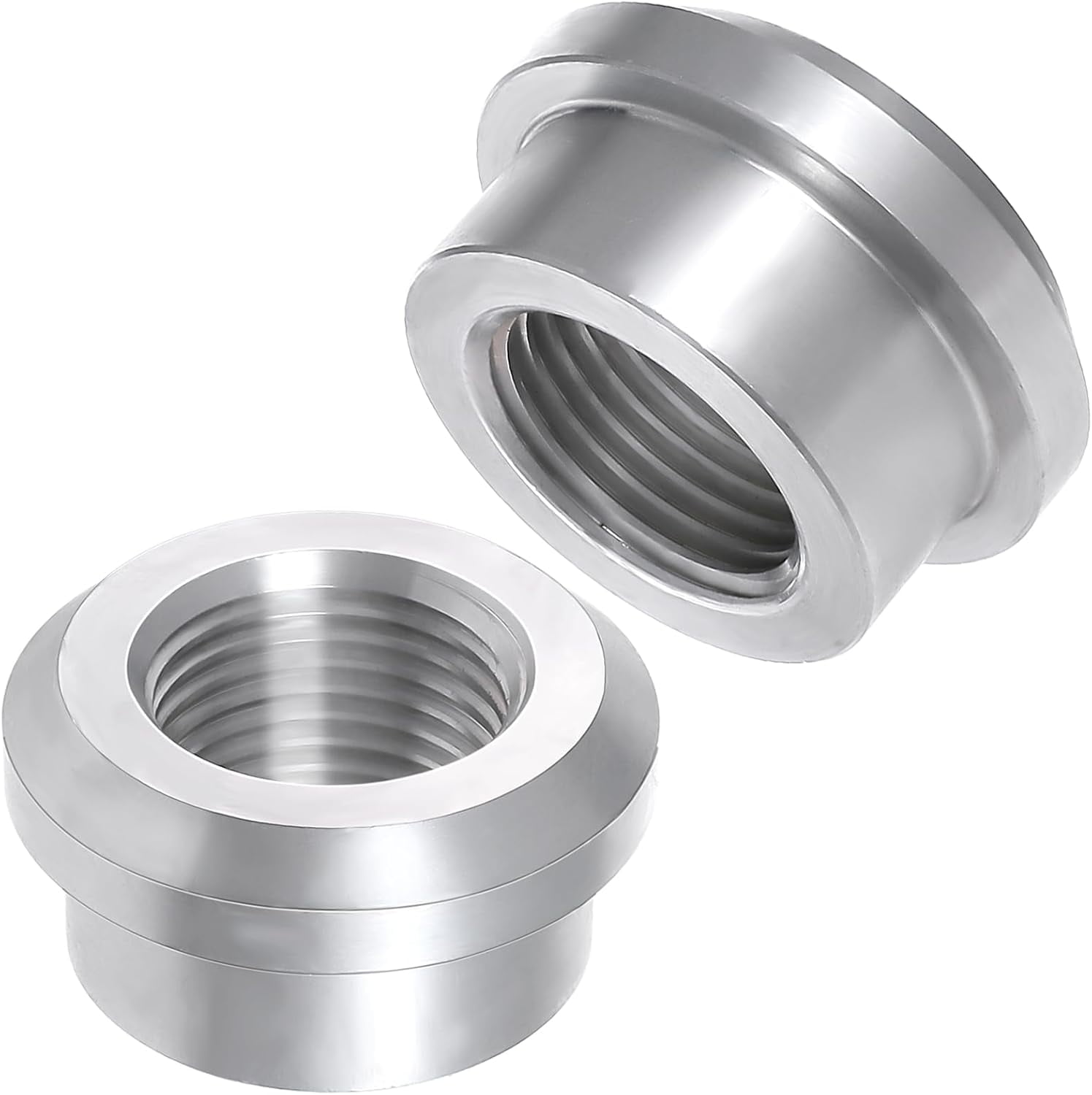 2 PCS 3/8" NPT Female Weld on Bung Aluminum Threaded Stepped Fitting ...